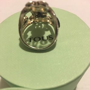 Tous | Jewelry | Authentic Tous Dama Silver And Onyx Ring Size 65 ...